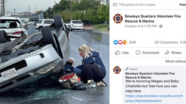 Megan Warfield A Pregnant Firefighter Rescues Others From Crash